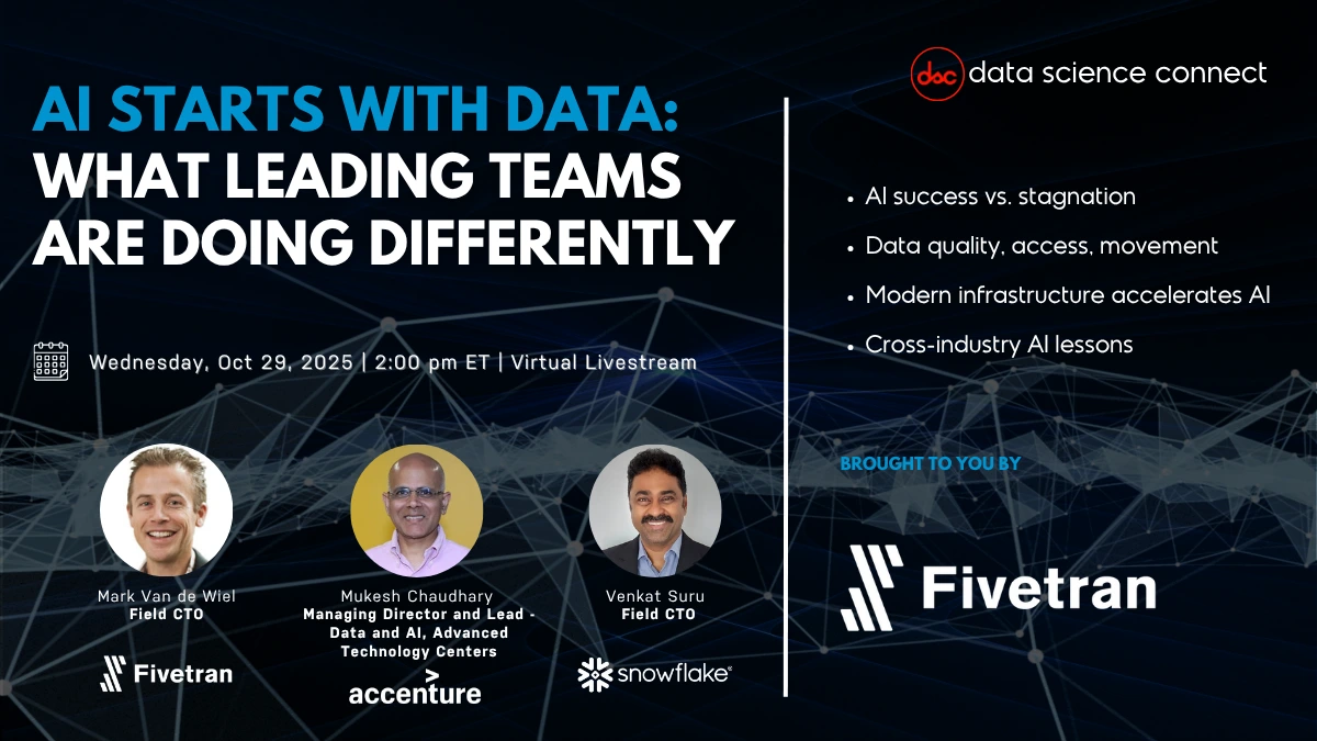 Data & AI Webinars - Live And On-Demand - Data Science Connect